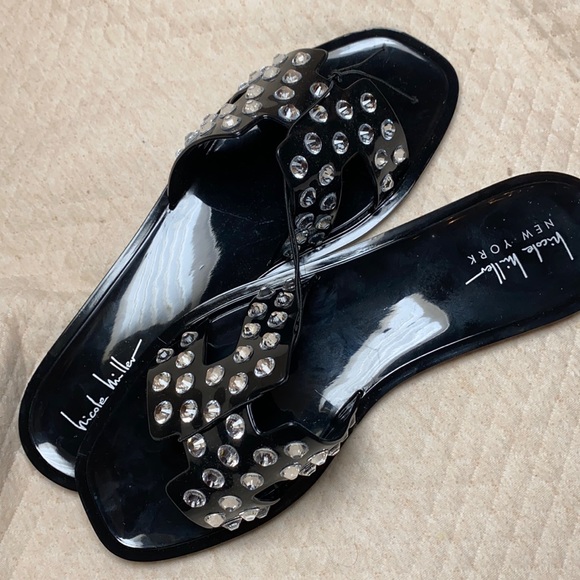 Nicole Miller | Shoes | Sz 8 Nicole Miller New York Sandals Slides ...